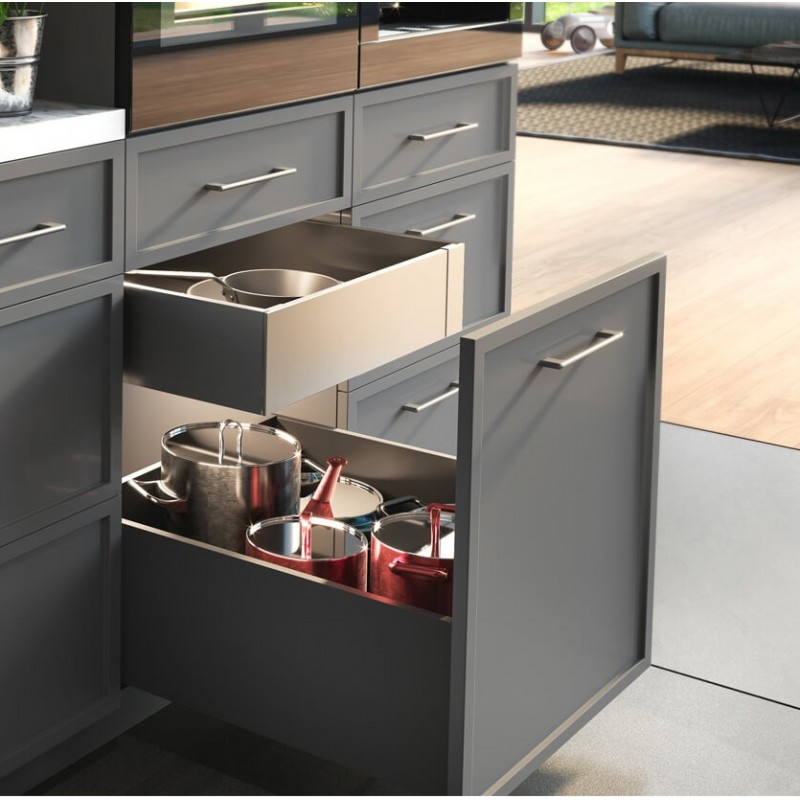 Slim Modern Drawer System - AXISPRO Anthracite - solmer.co.uk
